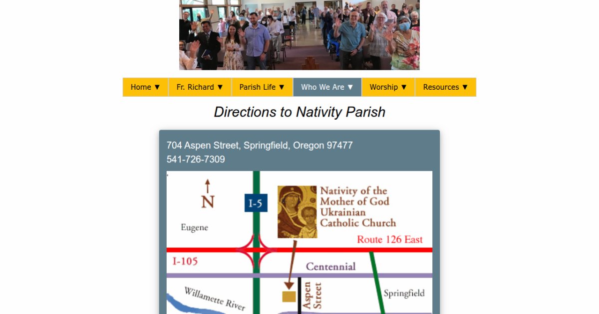 Directions to Nativity parish