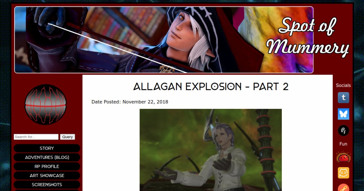 Allagan Explosion - Part 2 - FFXIV Fanfiction
