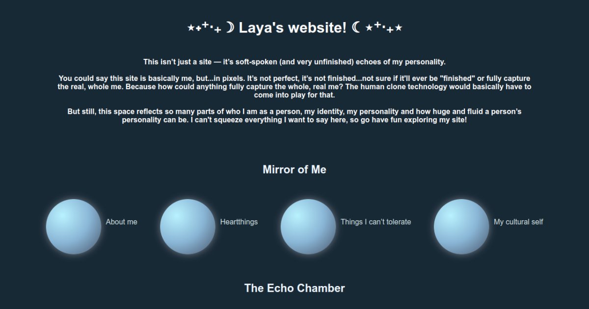 Laya's Website!