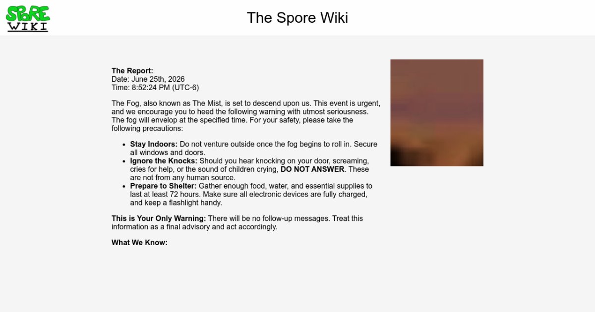 The Spore Wiki