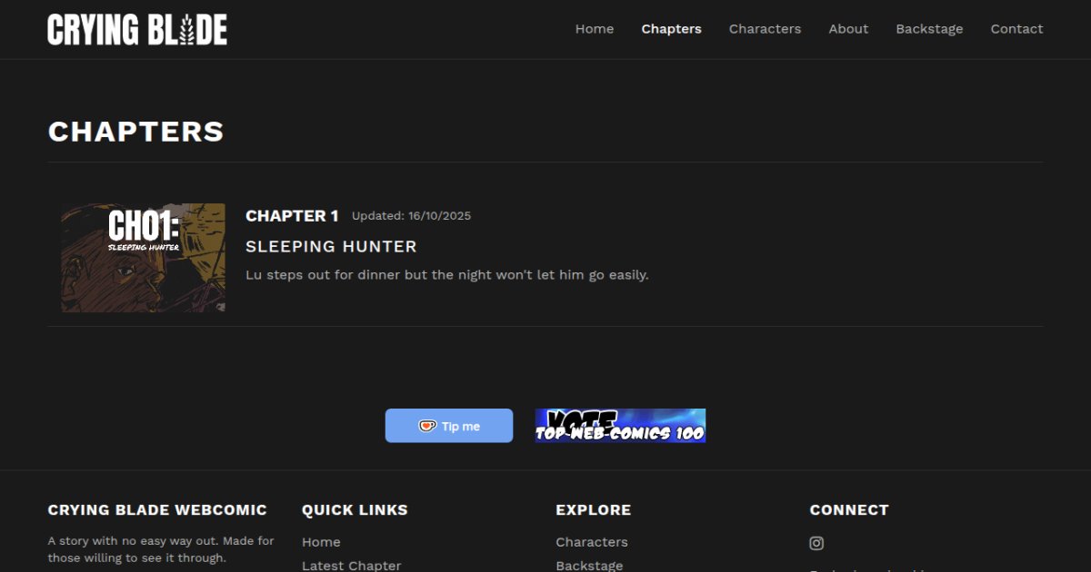 Crying Blade | Chapters