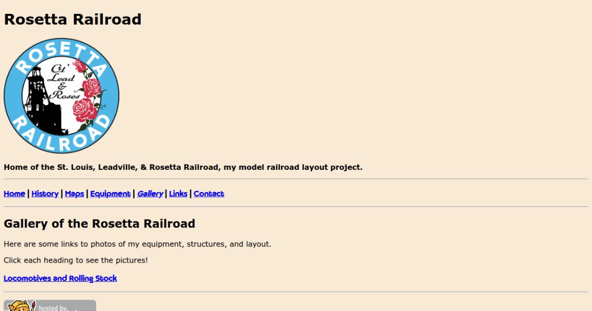 Gallery - Rosetta Railroad