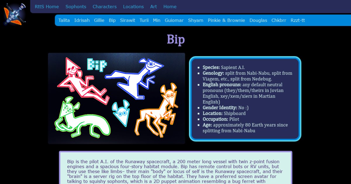 Runaway to the Stars: Bip