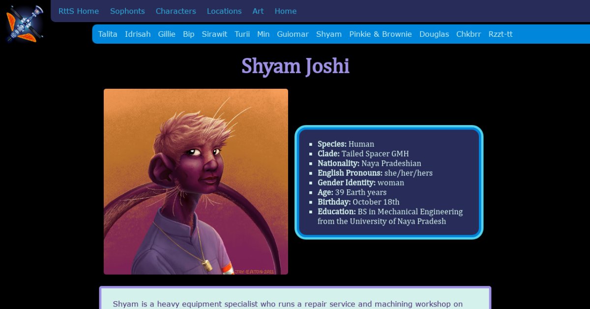 Runaway to the Stars: Shyam