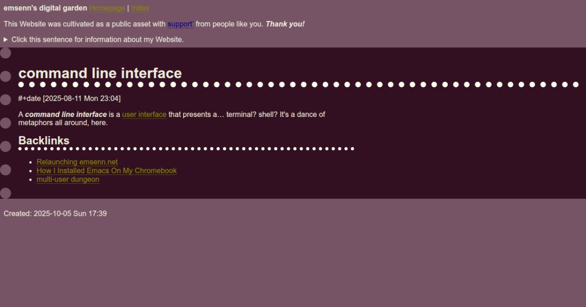 command line interface