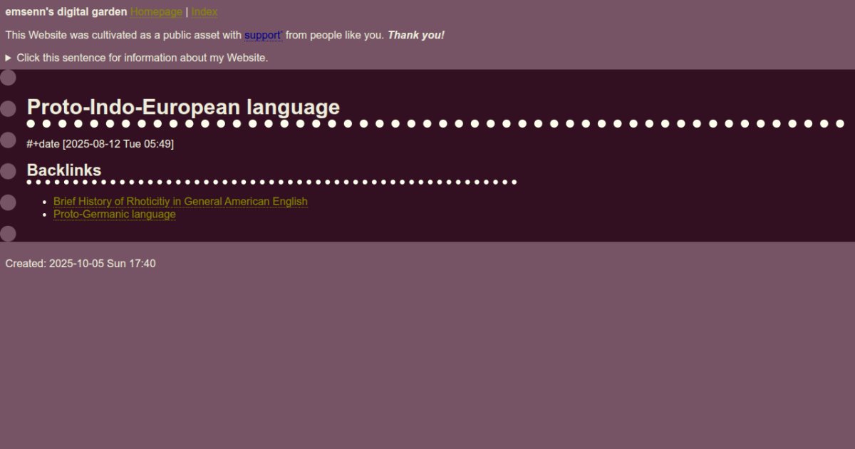 Proto Indo European Language