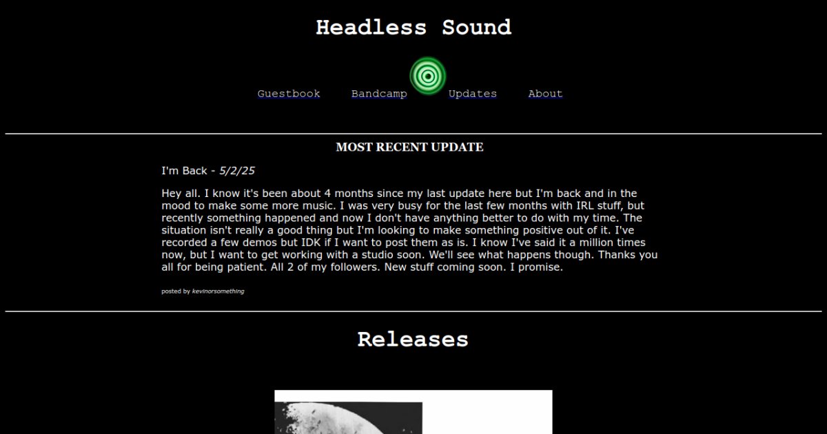 Headless Sound - Homepage