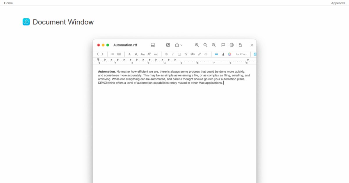 Windows : Document Window