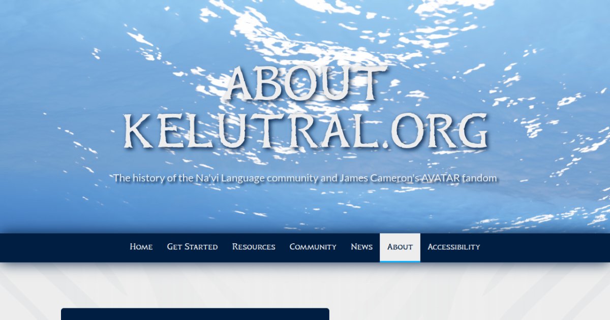 About the Na'vi Language Community