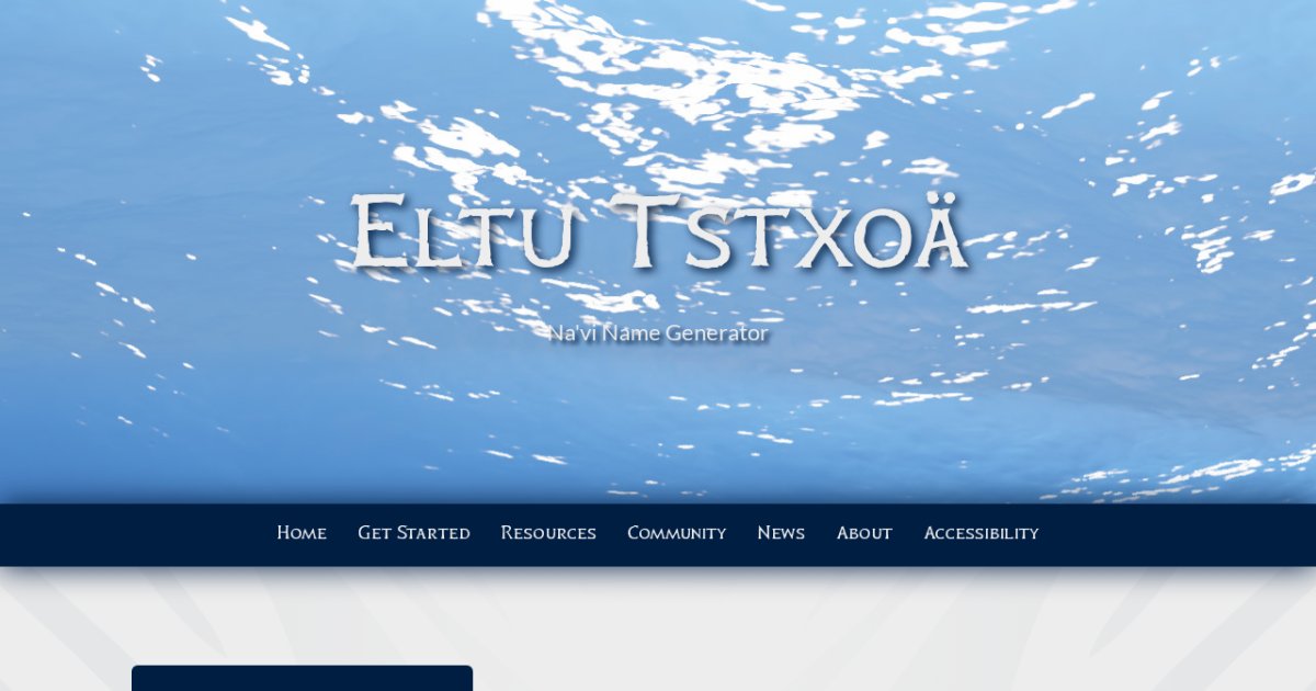 Na'vi Name Generator | Authentic Avatar Names Online