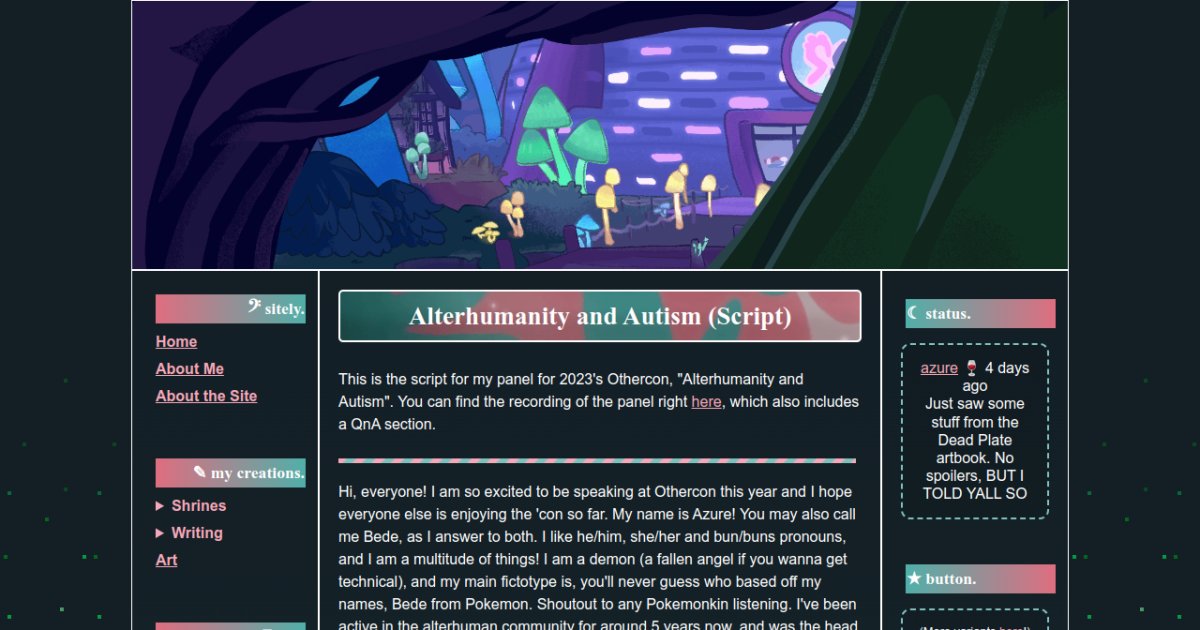 Alterhumanity and Autism | Ballonlea