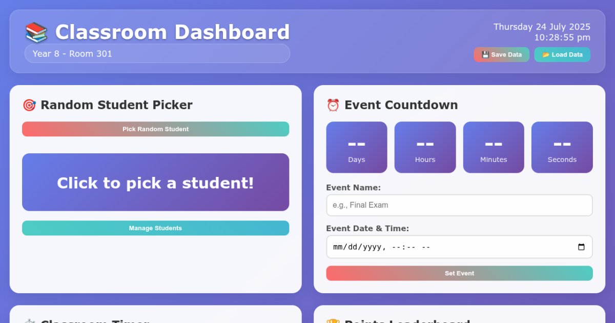 Classroom Dashboard