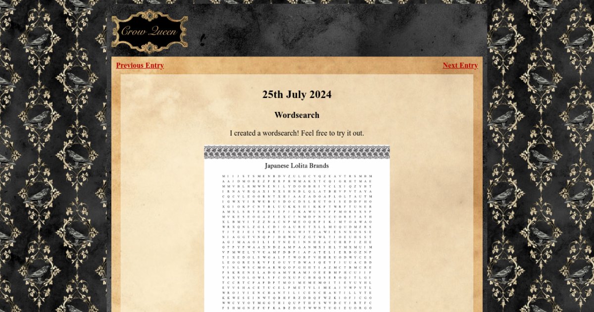 Crow Queen - Journal