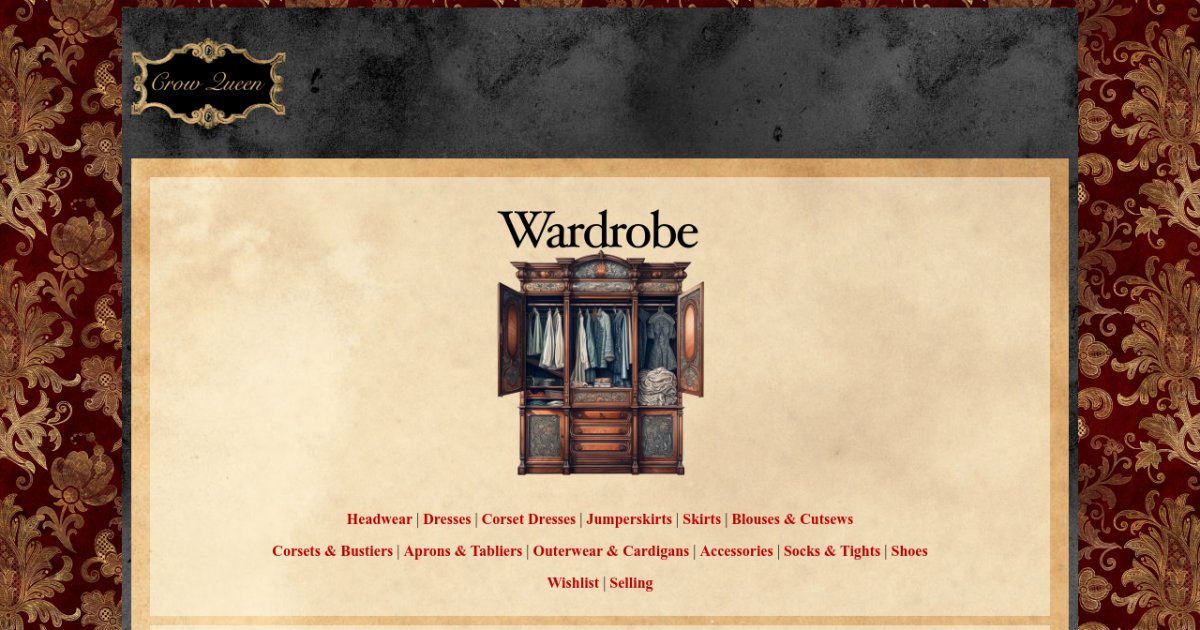 Crow Queen - Wardrobe