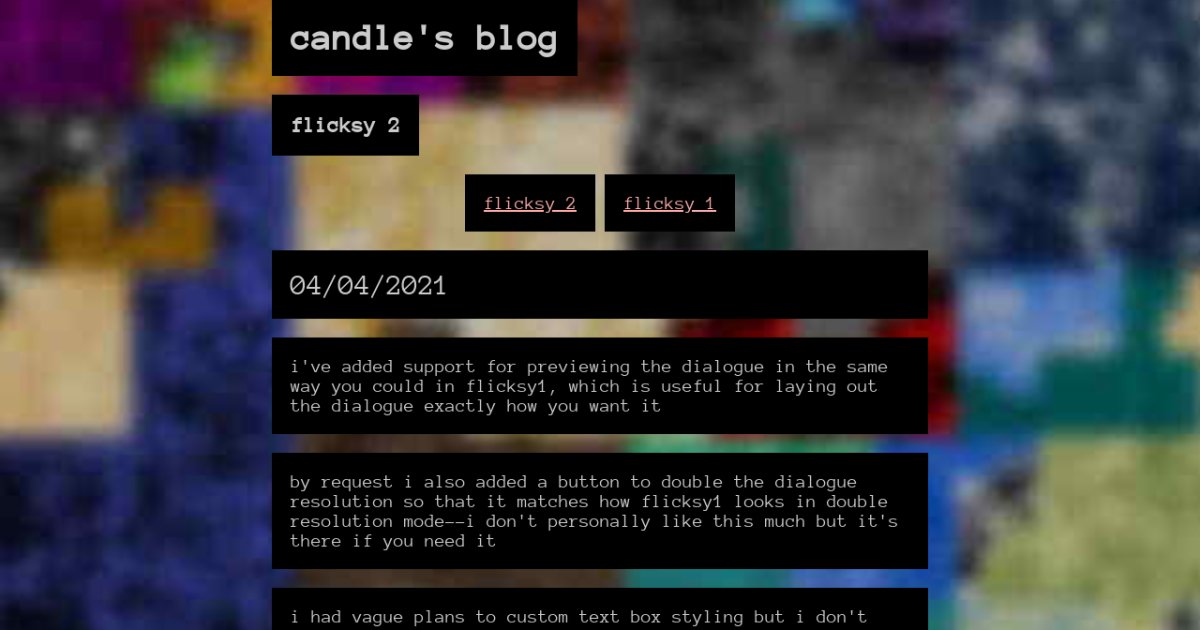 candle's website
