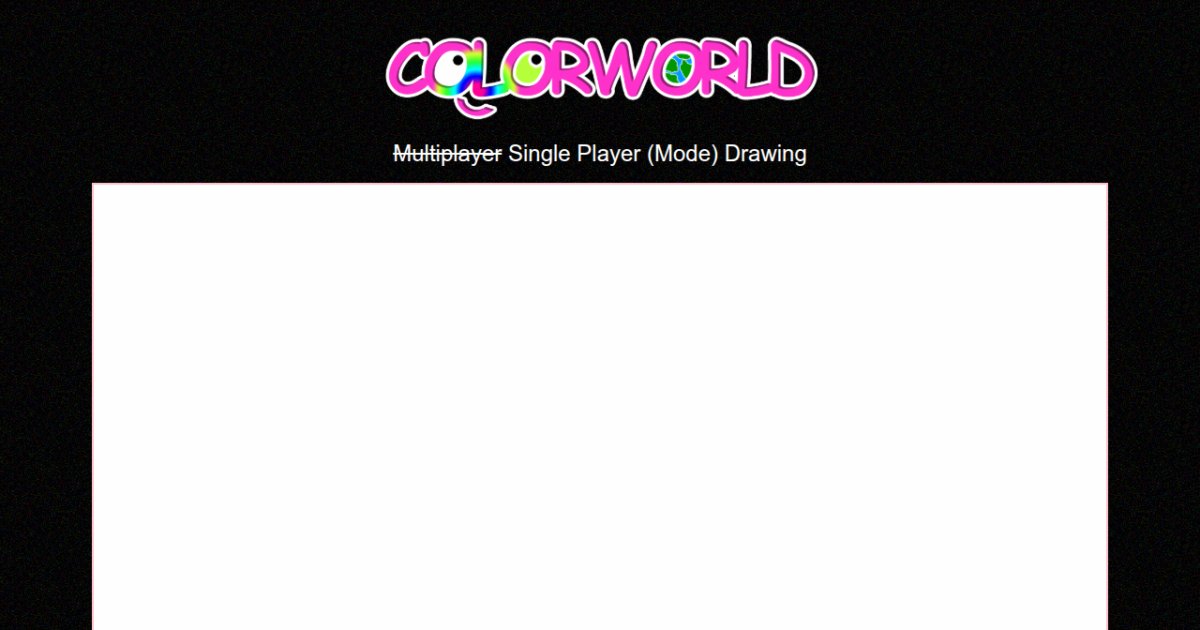 Single Player Mode - Drawing