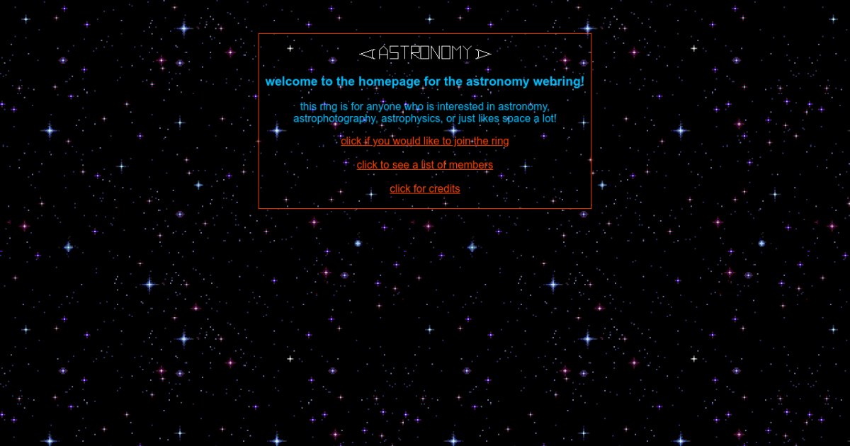astronomy webring