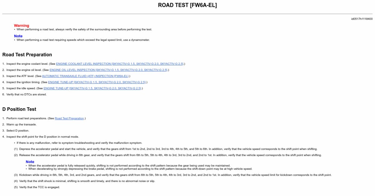ROAD TEST [FW6A-EL]