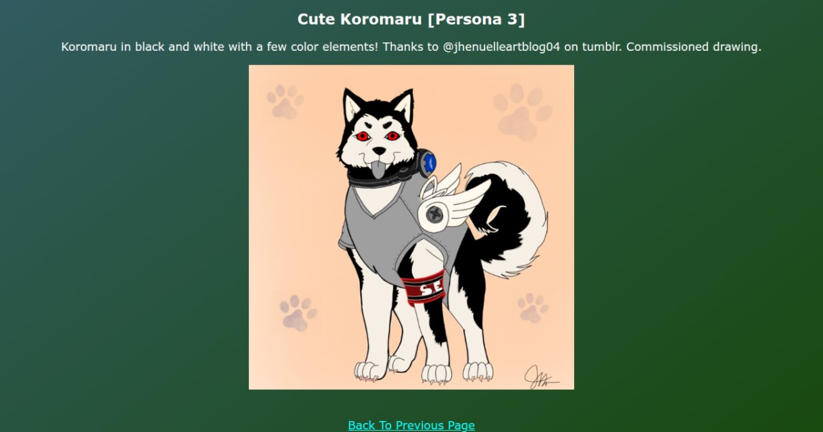 Cute Koromaru [Art] - MiaQc - Persona - All Media Types, Persona 3