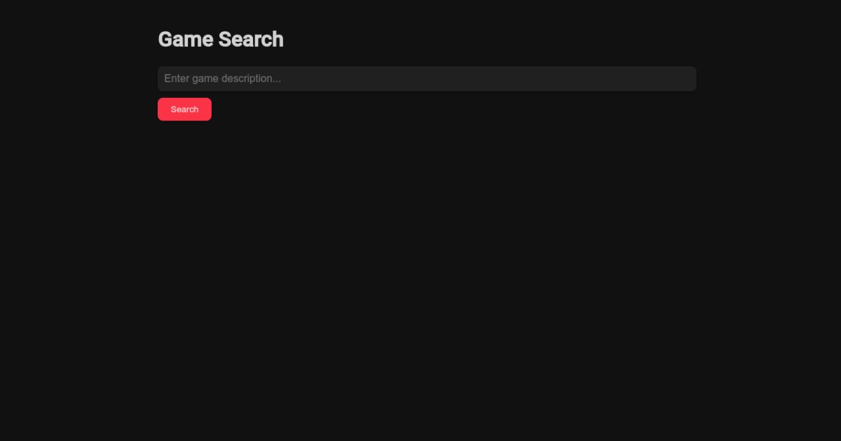 Game Search