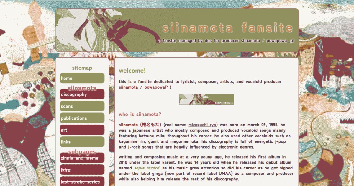 siinamota fansite