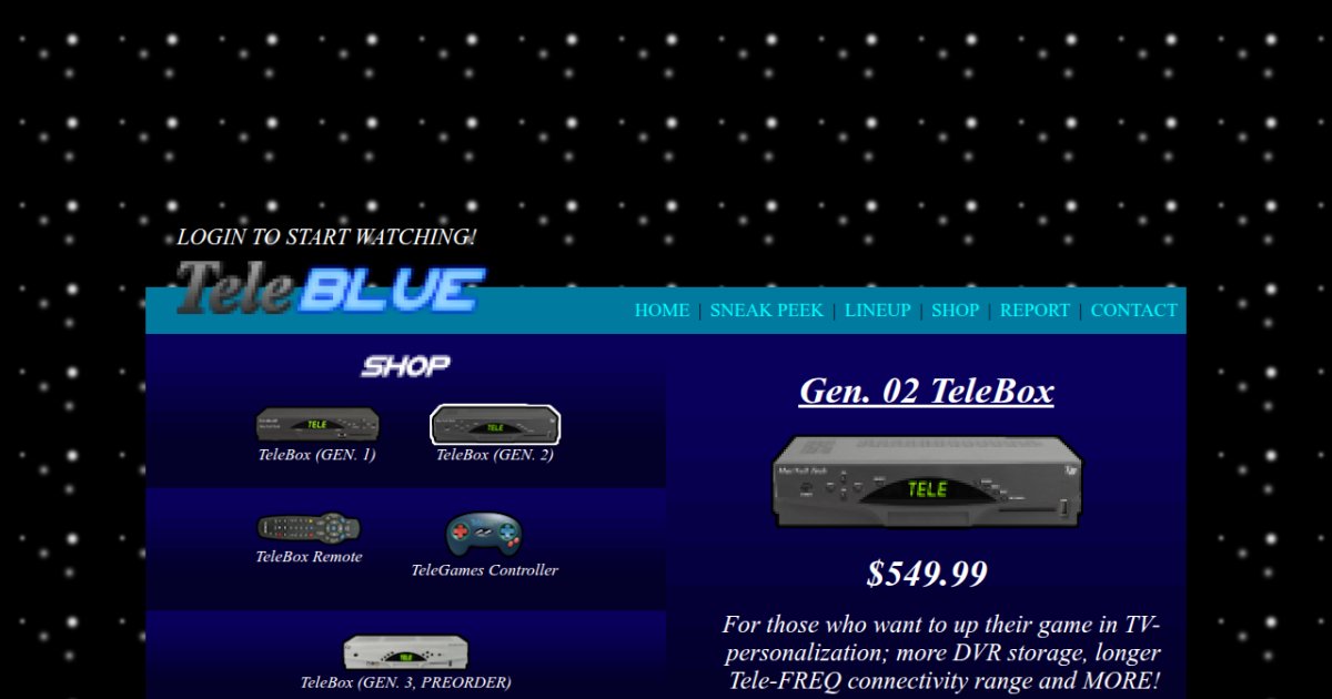 SHOP - TeleBlue ONLINE!