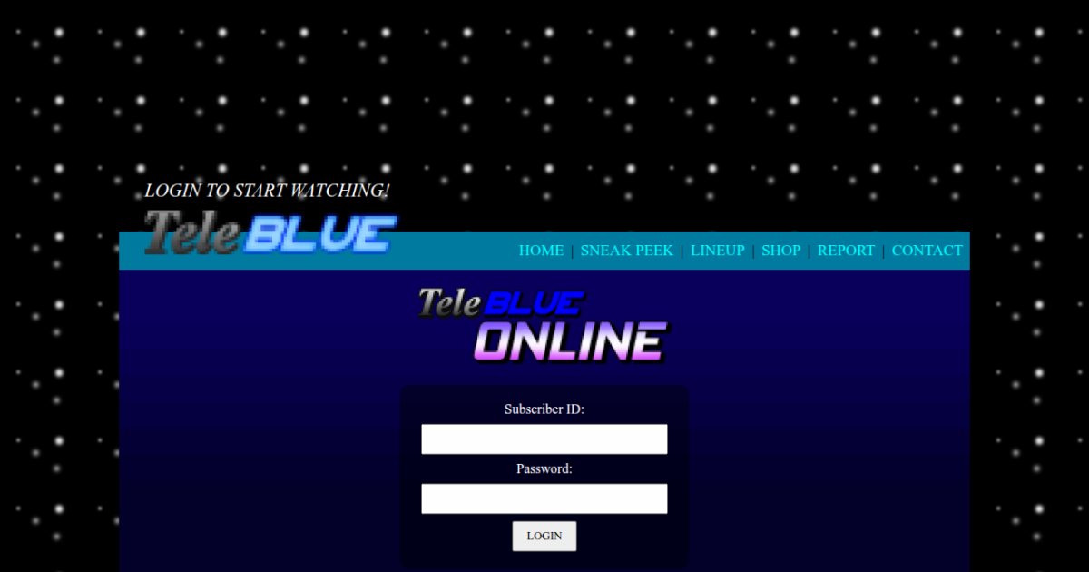 LOGIN - TeleBlue ONLINE!