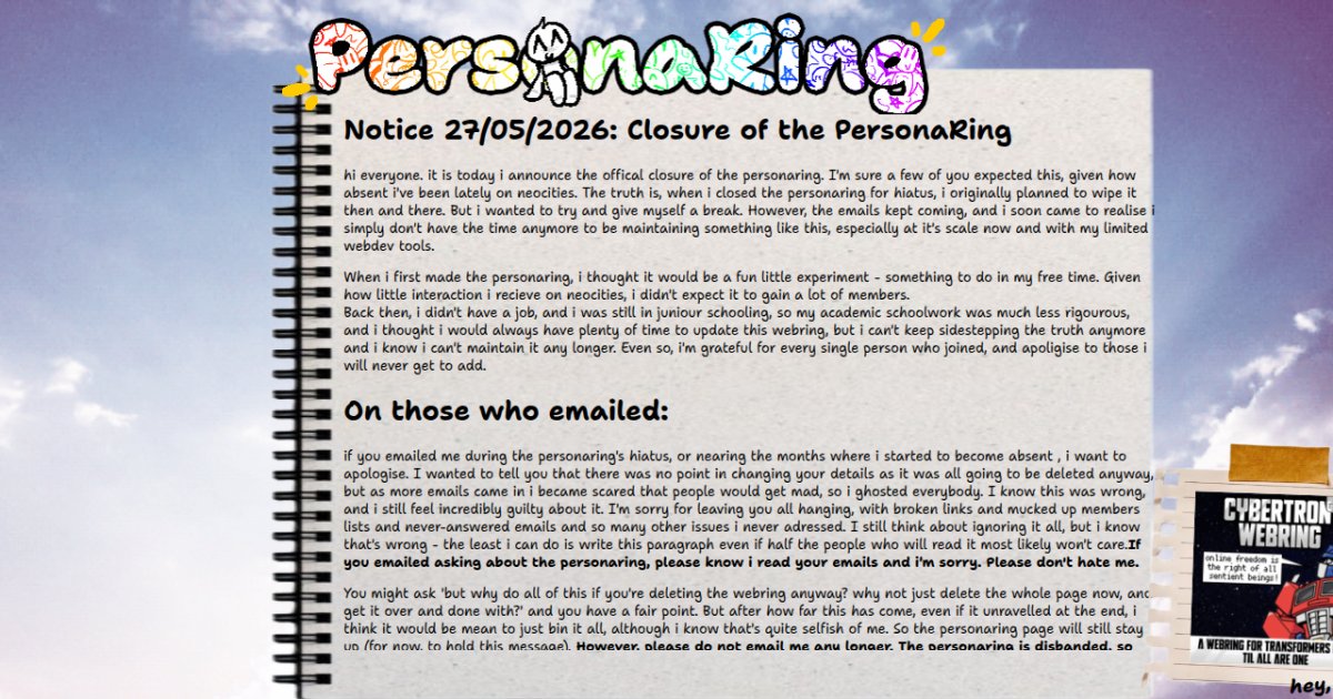 PersonaRing :3