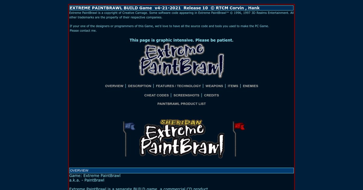 RTCM - Knowledge Base - Build Games - Extreme Paintbrawl