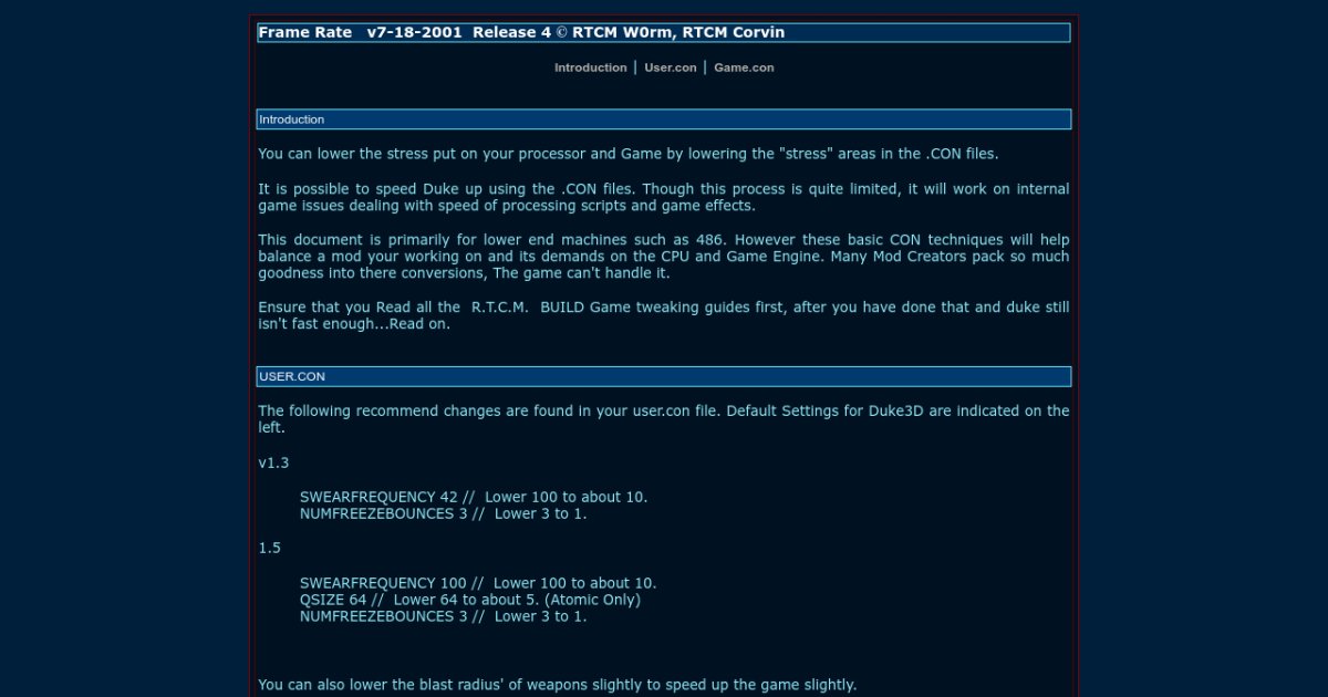 RTCM - Documents - Frame rate