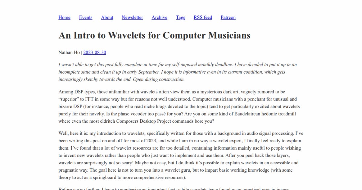 Nathan Ho (old posts, page 1) | Nathan Ho