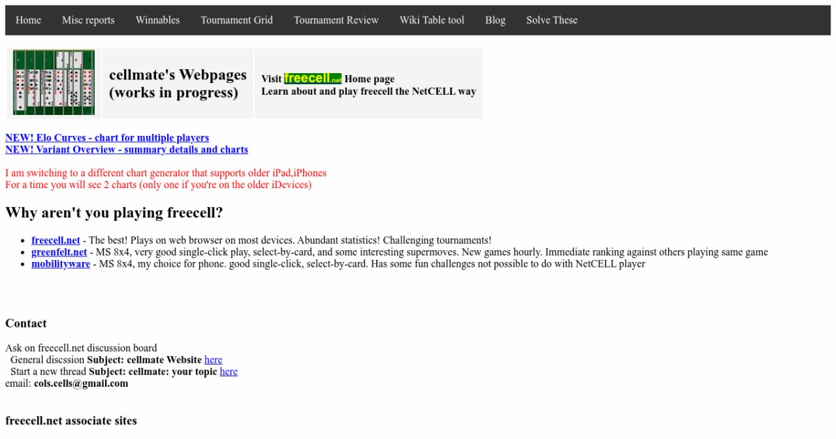 Cellmate's cellmate's Website