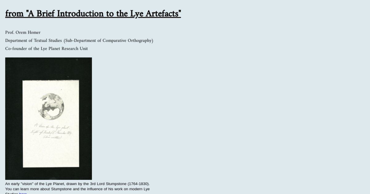 from "A Brief Introduction to the Lye Artefacts"